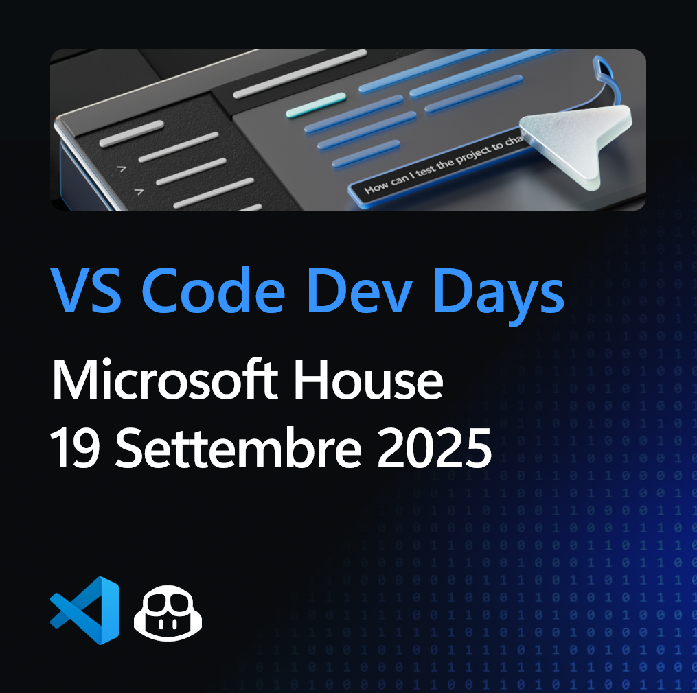 Evento "VS Code Dev Days Milano" - UGIdotNET